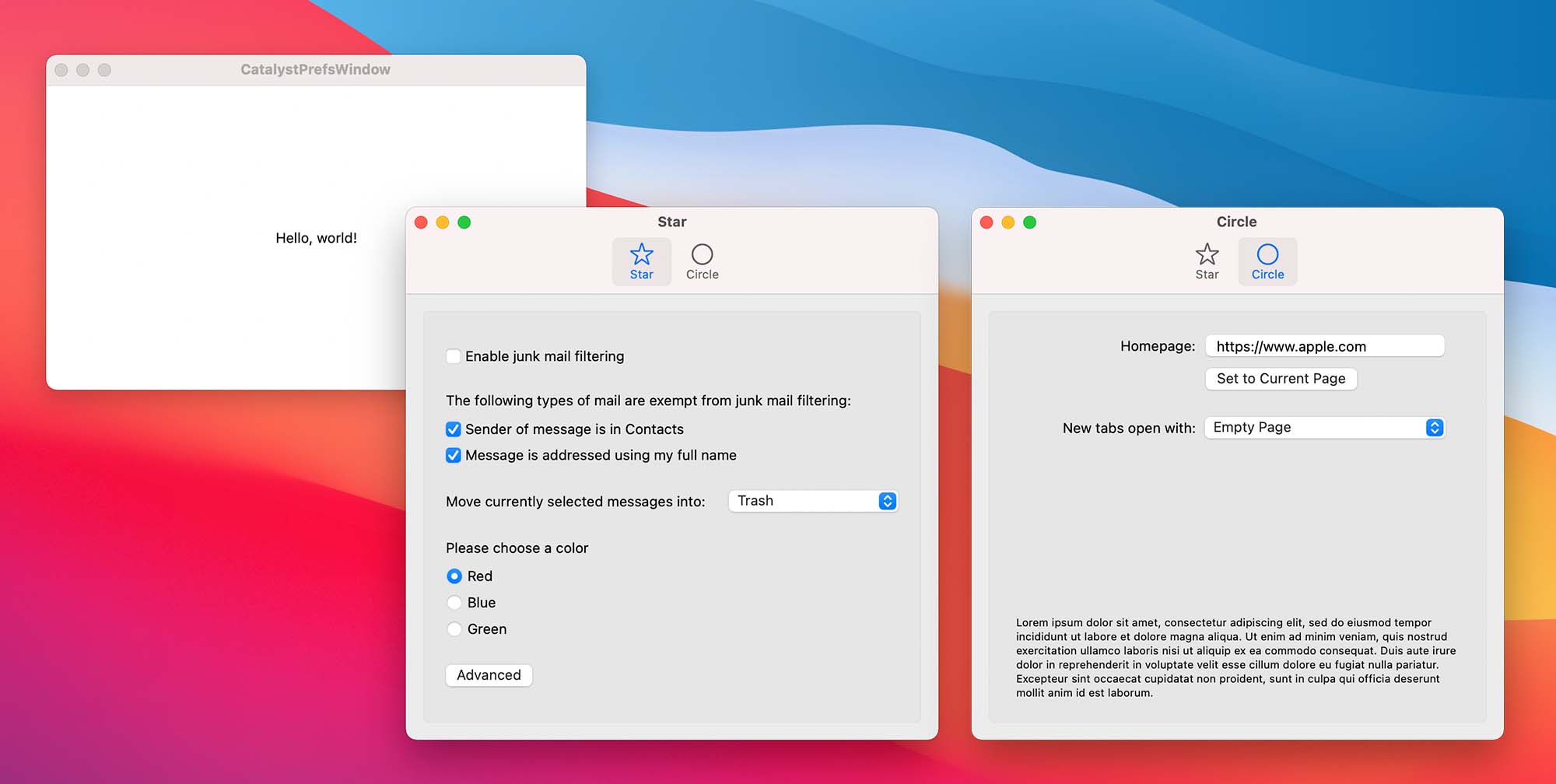 Demonstration Of Using UIWindowScene And SwiftUI To Provide A Native 